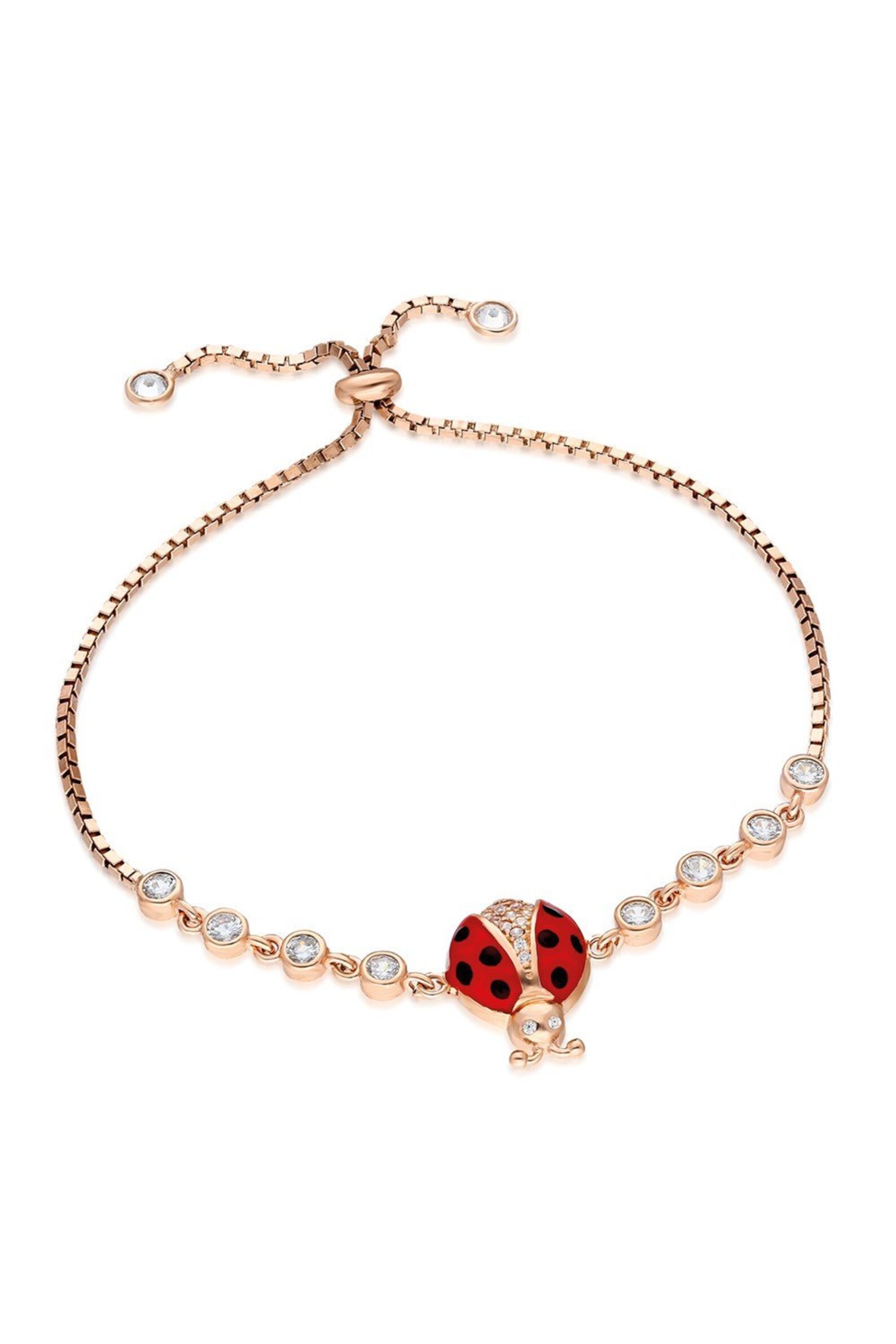 Ladybug Bracelet | Spring Ladybug Bracelet | Rose Gold Ladybug Bracelet ...