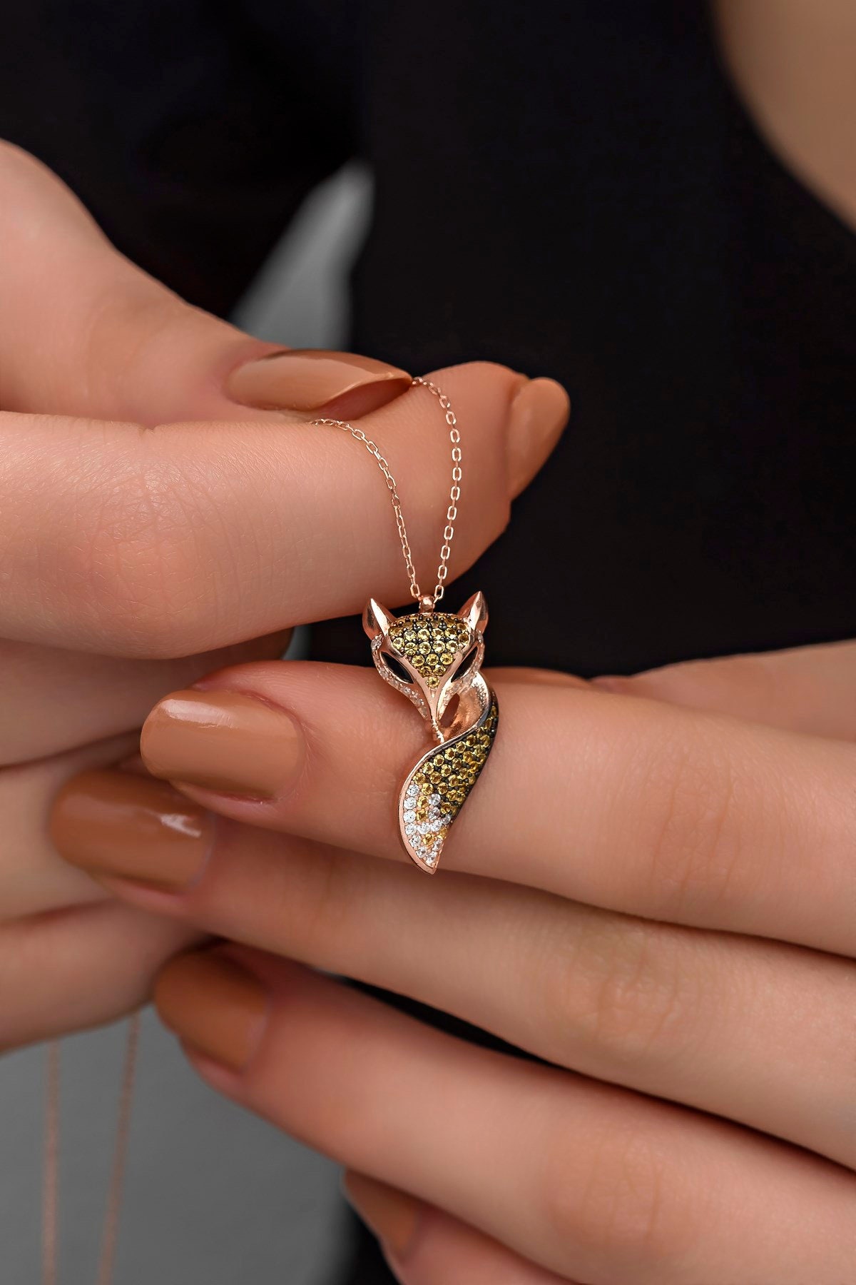 Silver Fox Necklace Necklace for Men Animal Lover Necklace Silver Fox ...