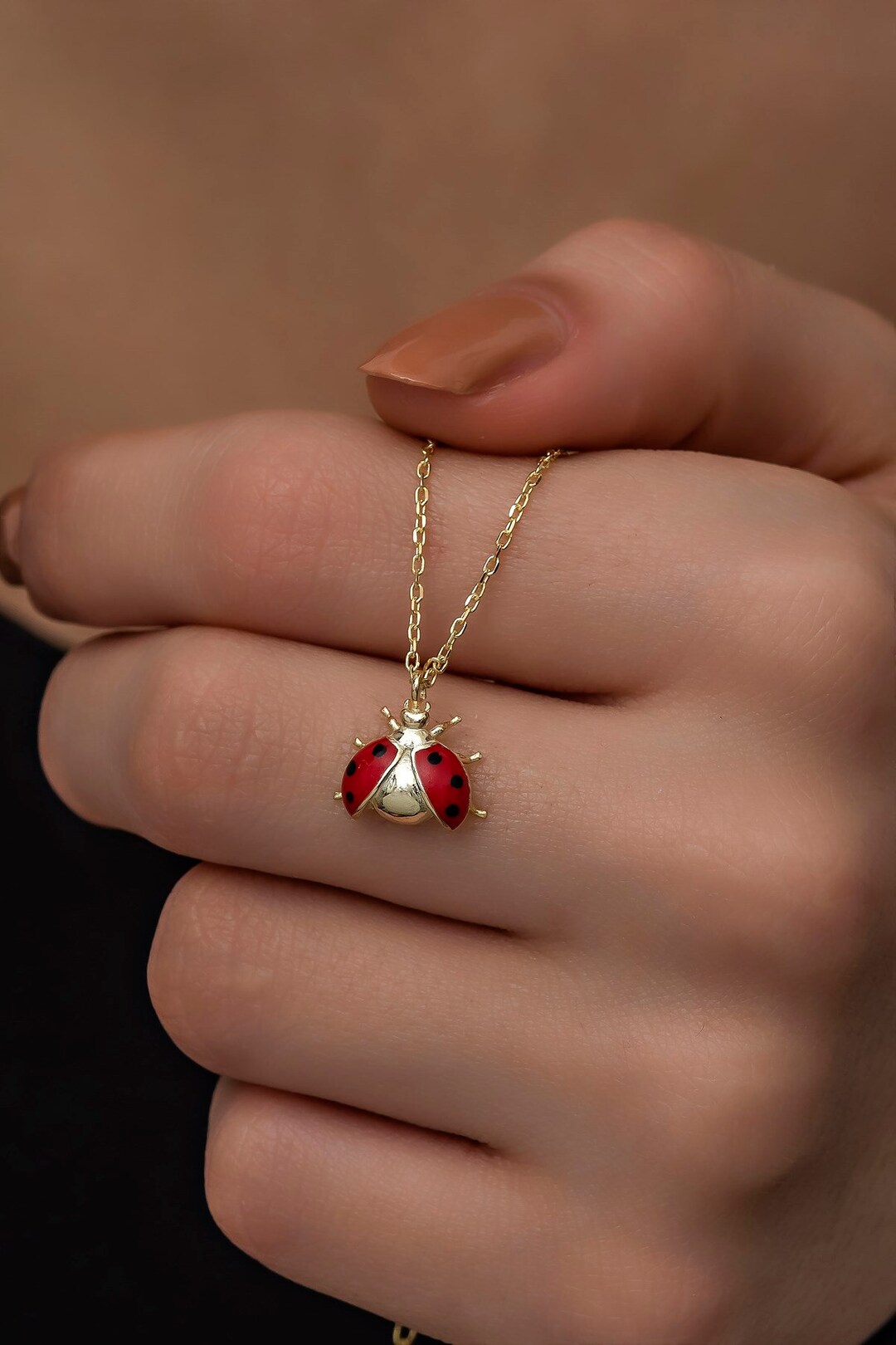 Ladybug Necklace | Ladybird Necklace | Nature Lover Necklace | Ladybug ...