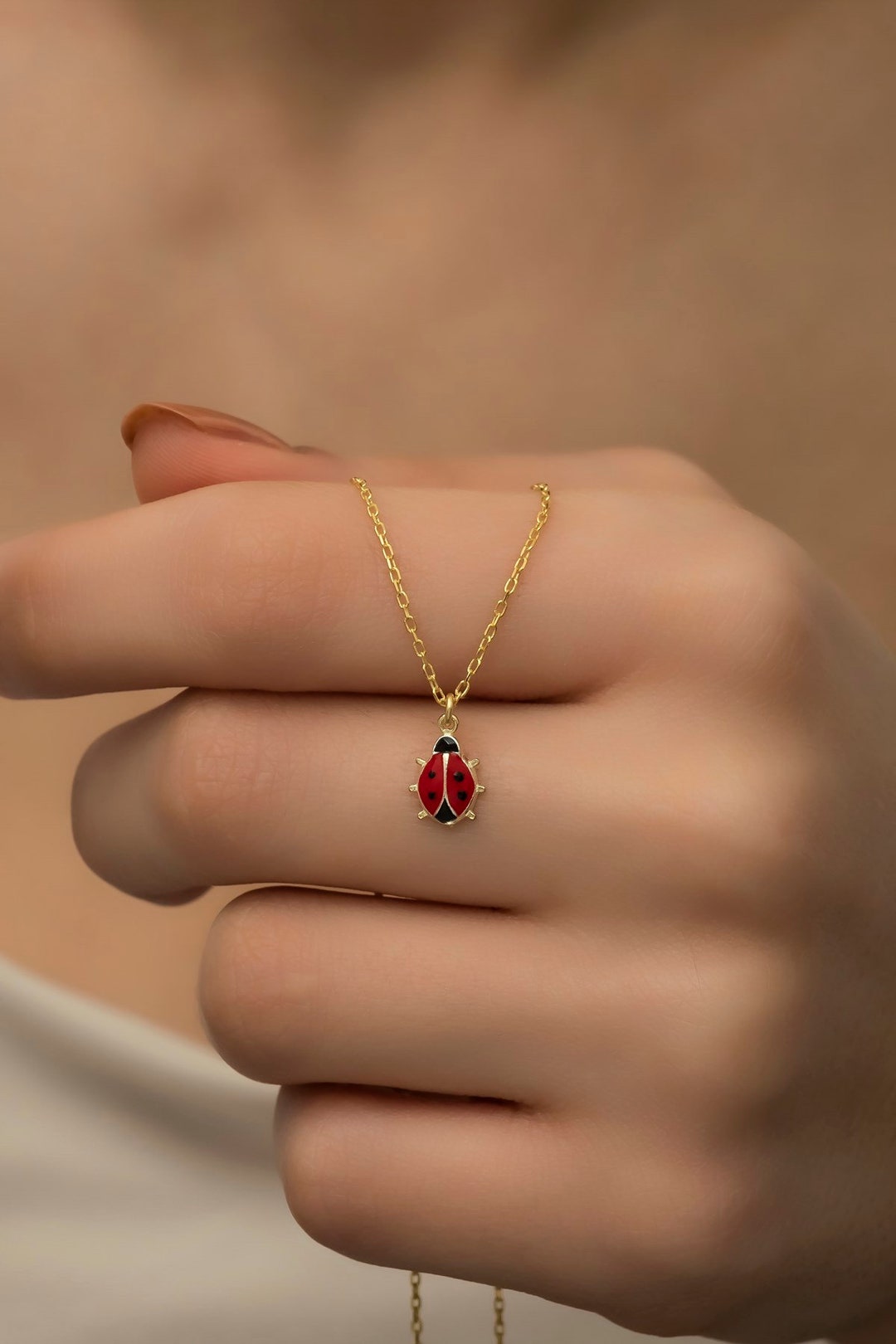 Ladybug Necklace | Ladybird Necklace | Nature Lover Necklace | Ladybug ...