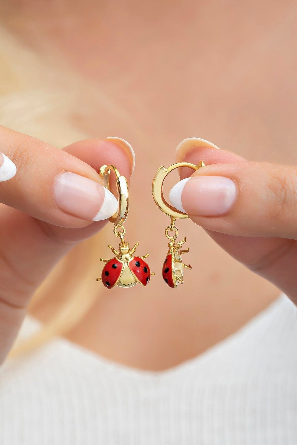 Ladybug Earring | Spring Ladybug Earring | Gifts for Her | Dangle ...