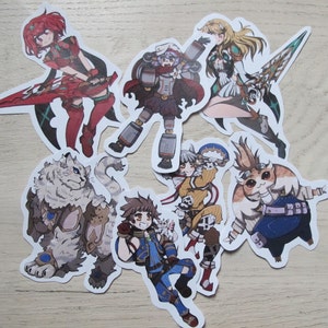 Cute Stickers Inspired by Xenoblade Chronicles 2 - Etsy
