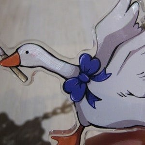 Cute Acrylic Charm Keychain Inspired by Untitled Goose Game - Etsy