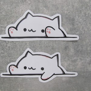 Cute Stickers Inspired by Bongo Cat - Etsy