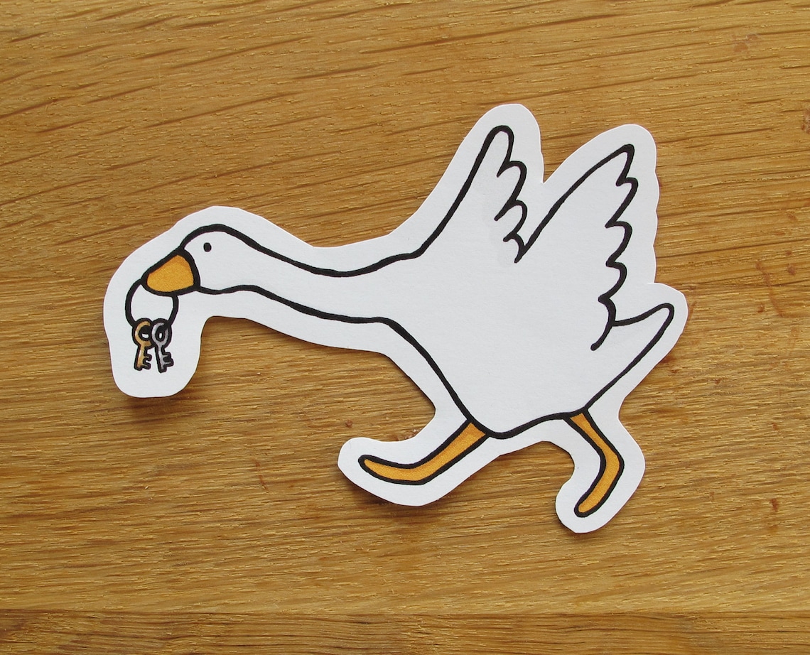 Cute Stickers Inspired by Untitled Goose Game | Etsy