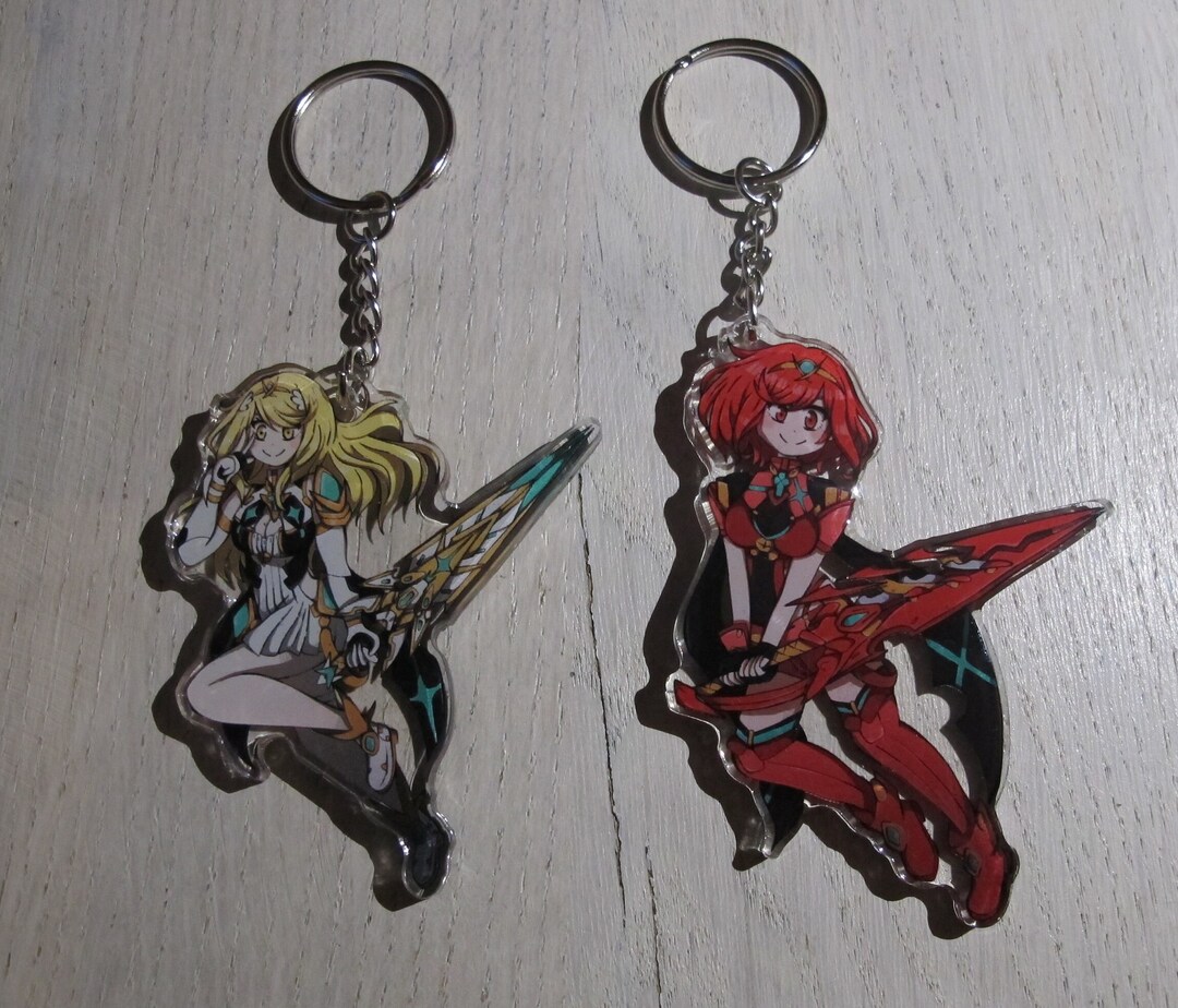 Cute Acrylic Charm Keychain Inspired by Xenoblade Chronicles 2 - Etsy