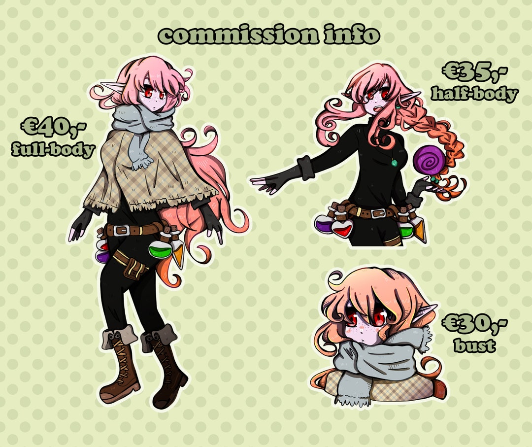 Anime Style Digital Art Commisions - Etsy