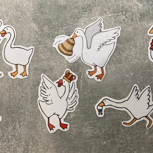Cute Stickers Inspired by Untitled Goose Game - Etsy