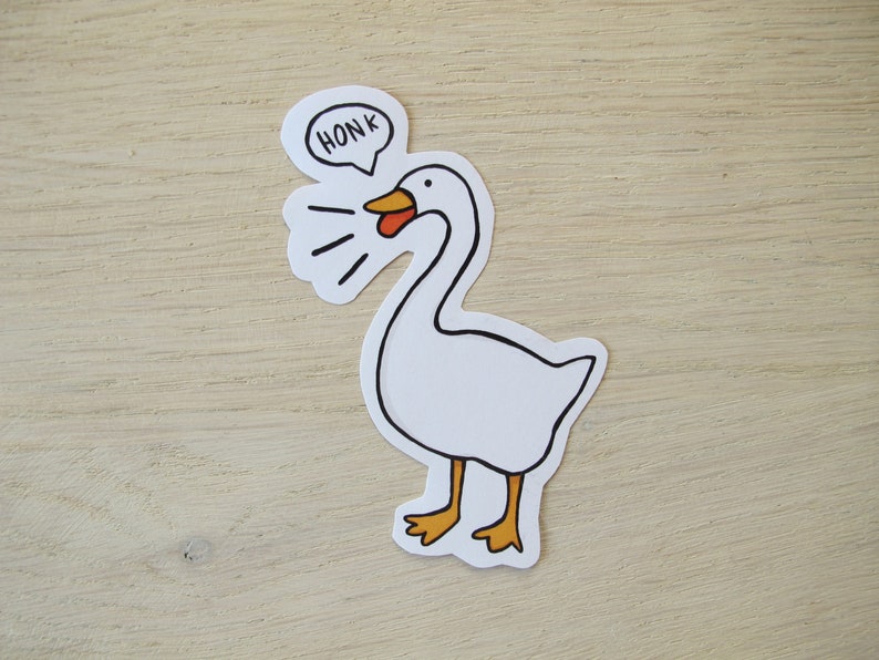 Cute Stickers inspired by Untitled Goose Game | Etsy