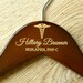 1st White Coat Hanger, Personalized Nurse Practitioner Hanger, Nurse ...