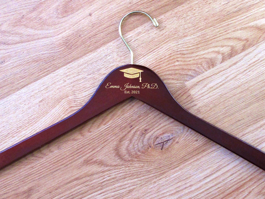 Personalized Phd Graduation Hanger: Engraved Keepsake Gift - Etsy