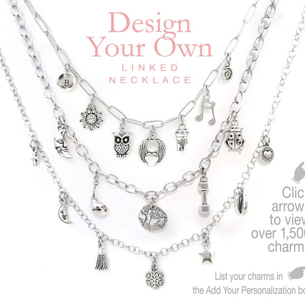 Charm Necklace - Etsy
