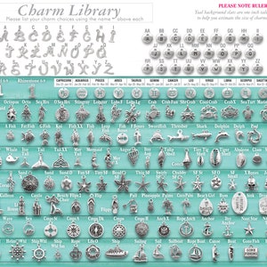 CUSTOM CHARM NECKLACE Design Your Own Choose Your Charms - Etsy