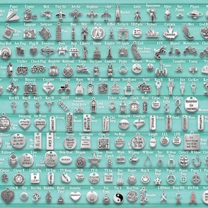 CUSTOM CHARM NECKLACE Design Your Own Choose Your Charms - Etsy