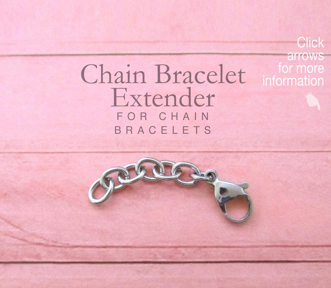 BRACELET EXTENDER, Stainless Steel Extender, Bracelet Lengthener - Etsy