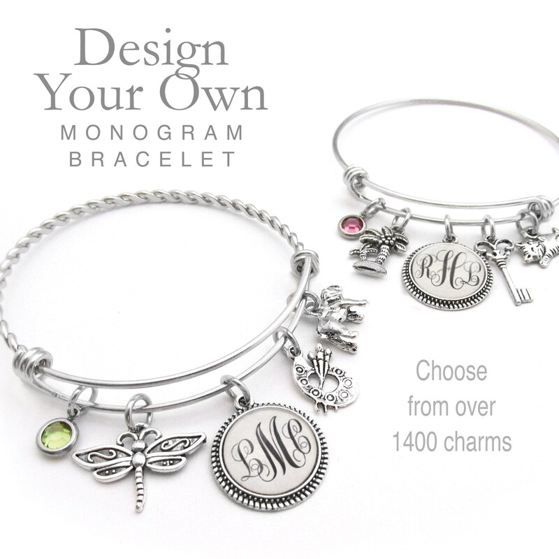 Monogram Charm - Etsy