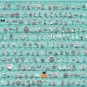 CUSTOM CHARM BRACELET, Design Your Own, Choose Your Charms, Birthday ...