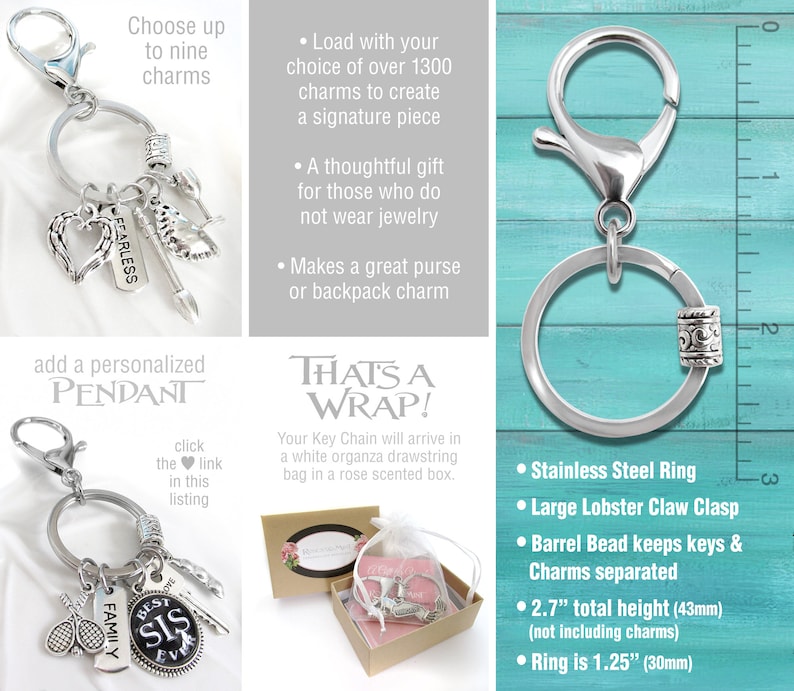 DESIGN A KEY CHAIN Personality Fob Purse Charm Backpack - Etsy