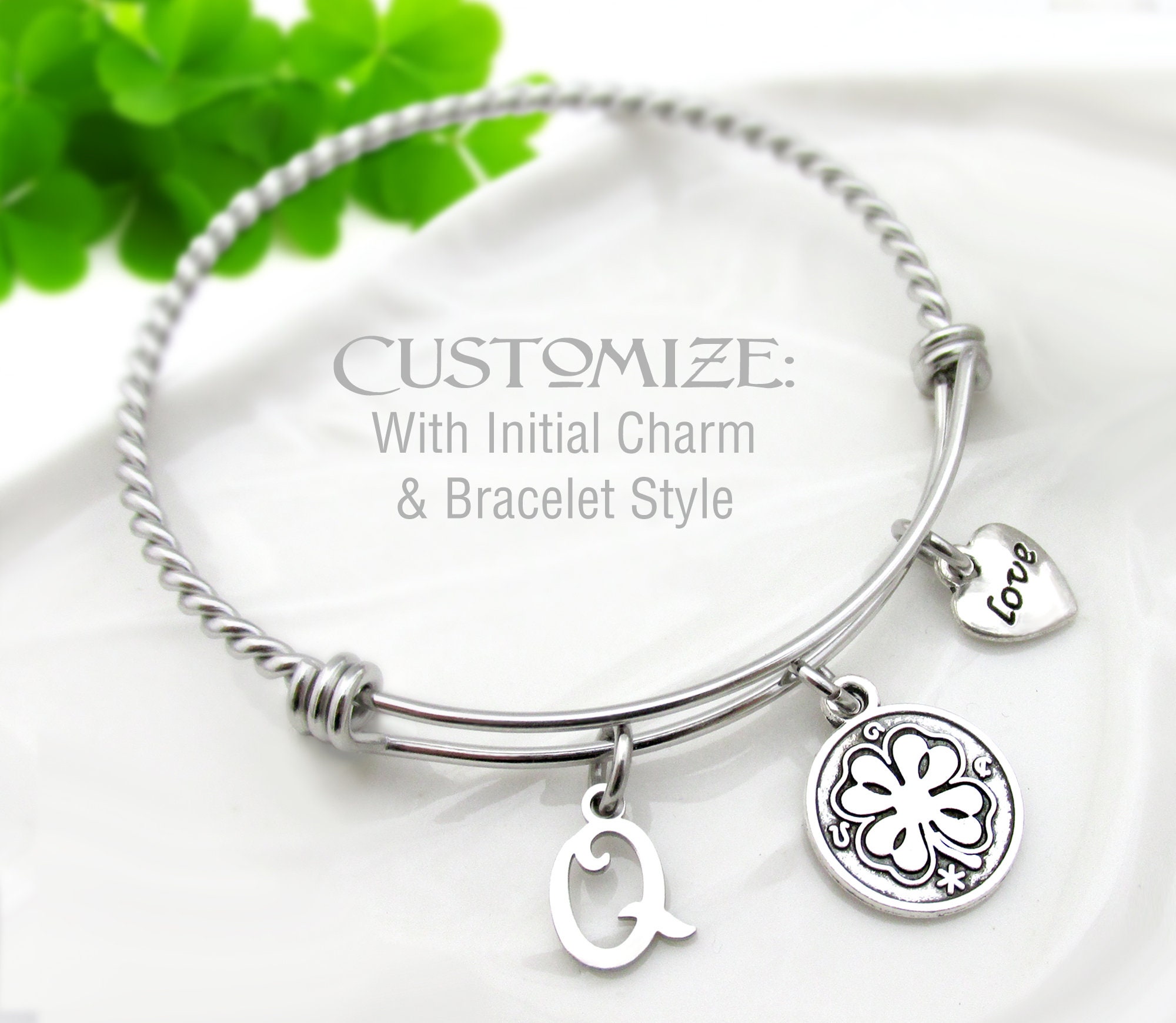 GOOD LUCK CHARM Bracelet Stay Safe Gift for Her Choose Your | Etsy