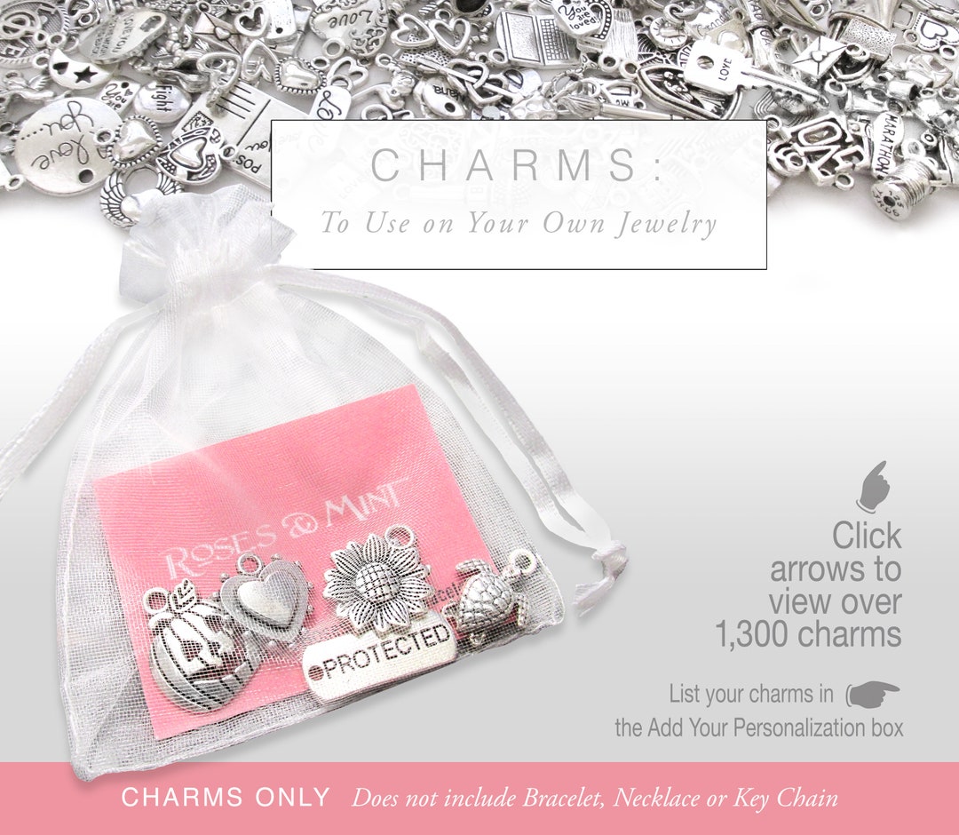 CHARMS, to Use on Your Own Jewelry or for Crafting (bracelet, Necklace ...