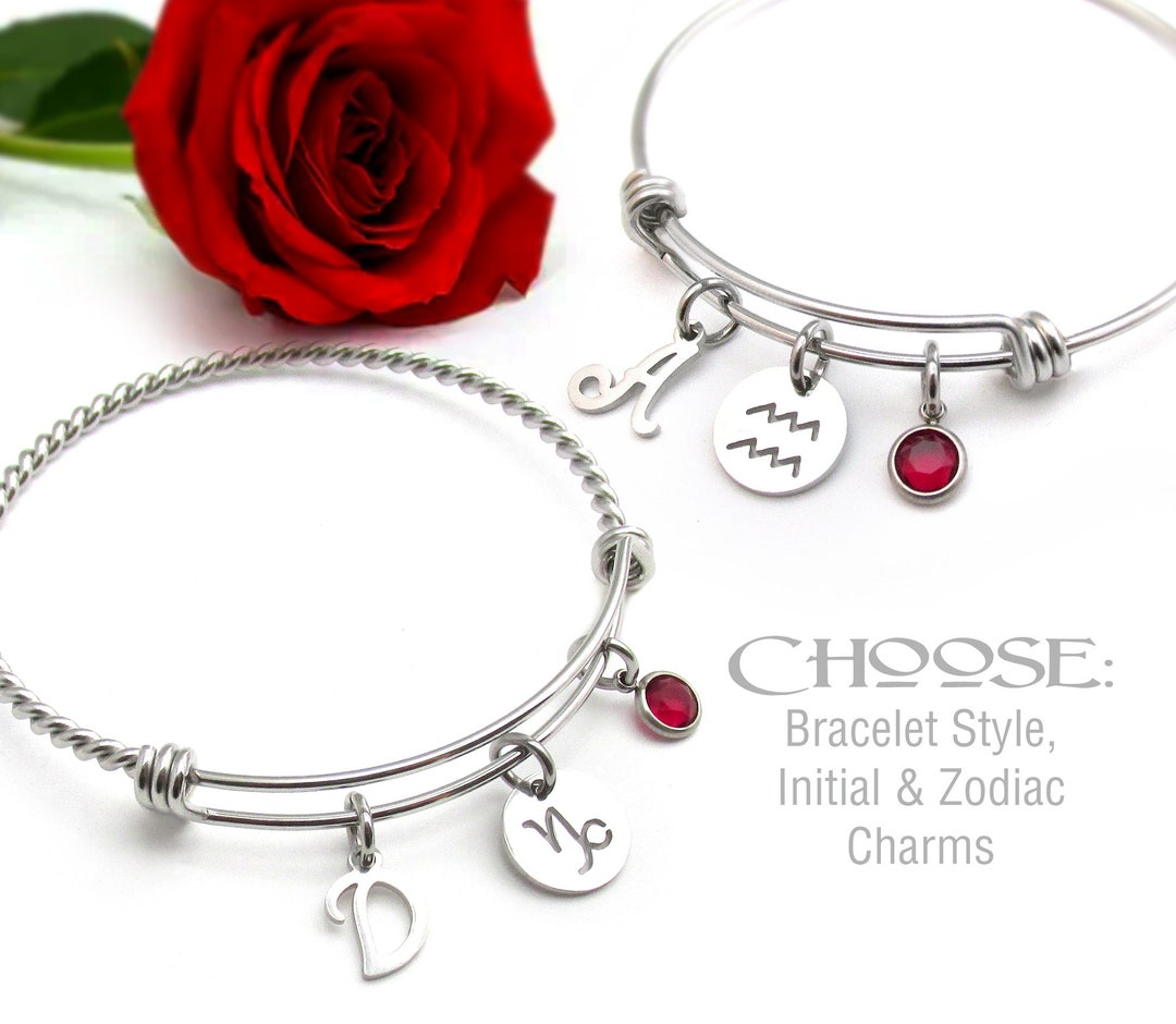 JANUARY BIRTHSTONE CHARM Bracelet, January Month Symbolism, Gifts for ...