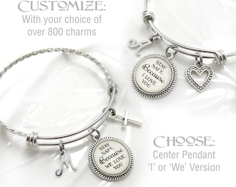 GOOD LUCK CHARM Bracelet Stay Safe Gift for Her Choose Your | Etsy