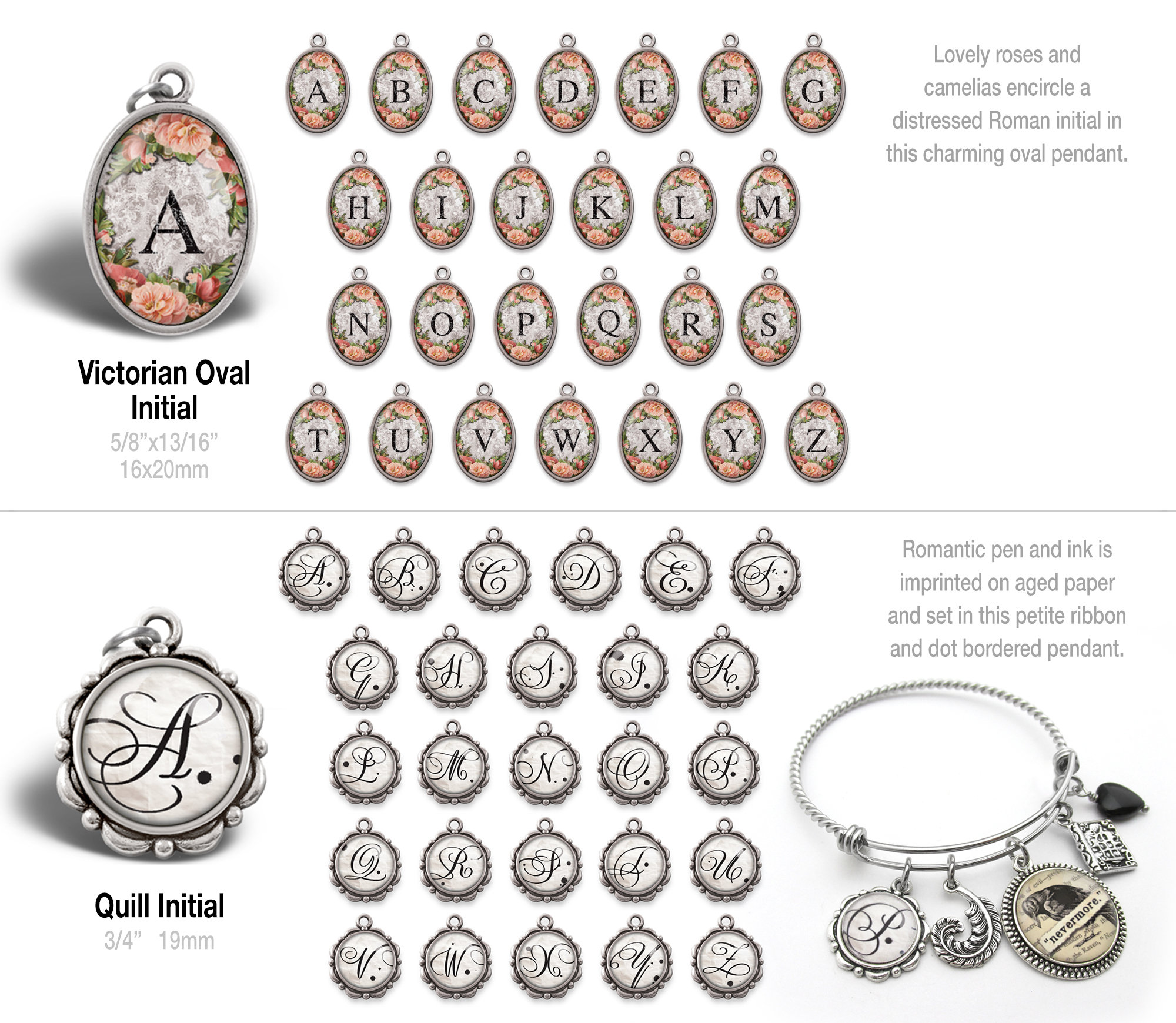 INITIAL PENDANTS Add an Initial Personalize Initial - Etsy