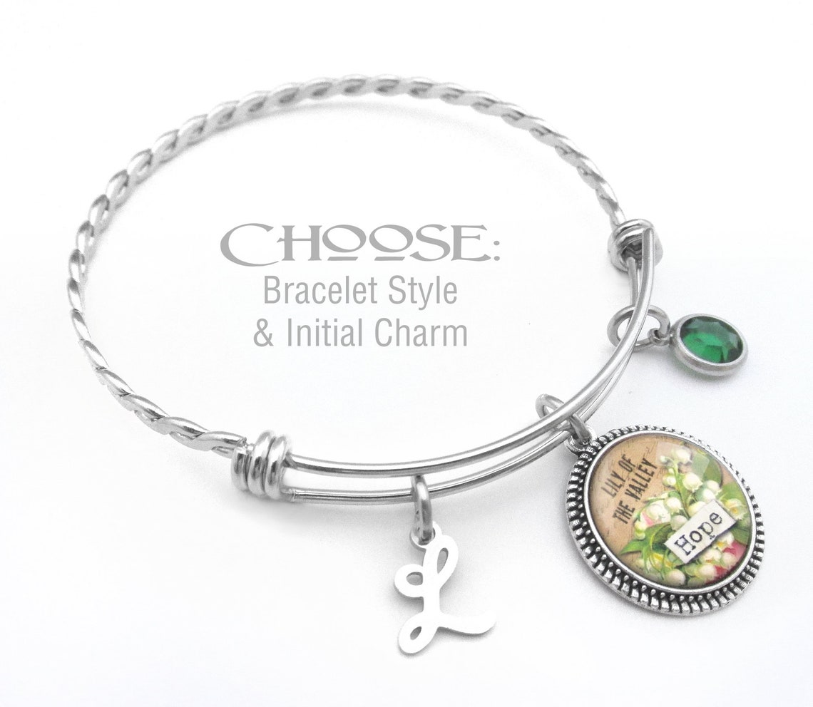 MAY CHARM BRACELET, Victorian Birth Month Symbolism, Gifts for Her ...