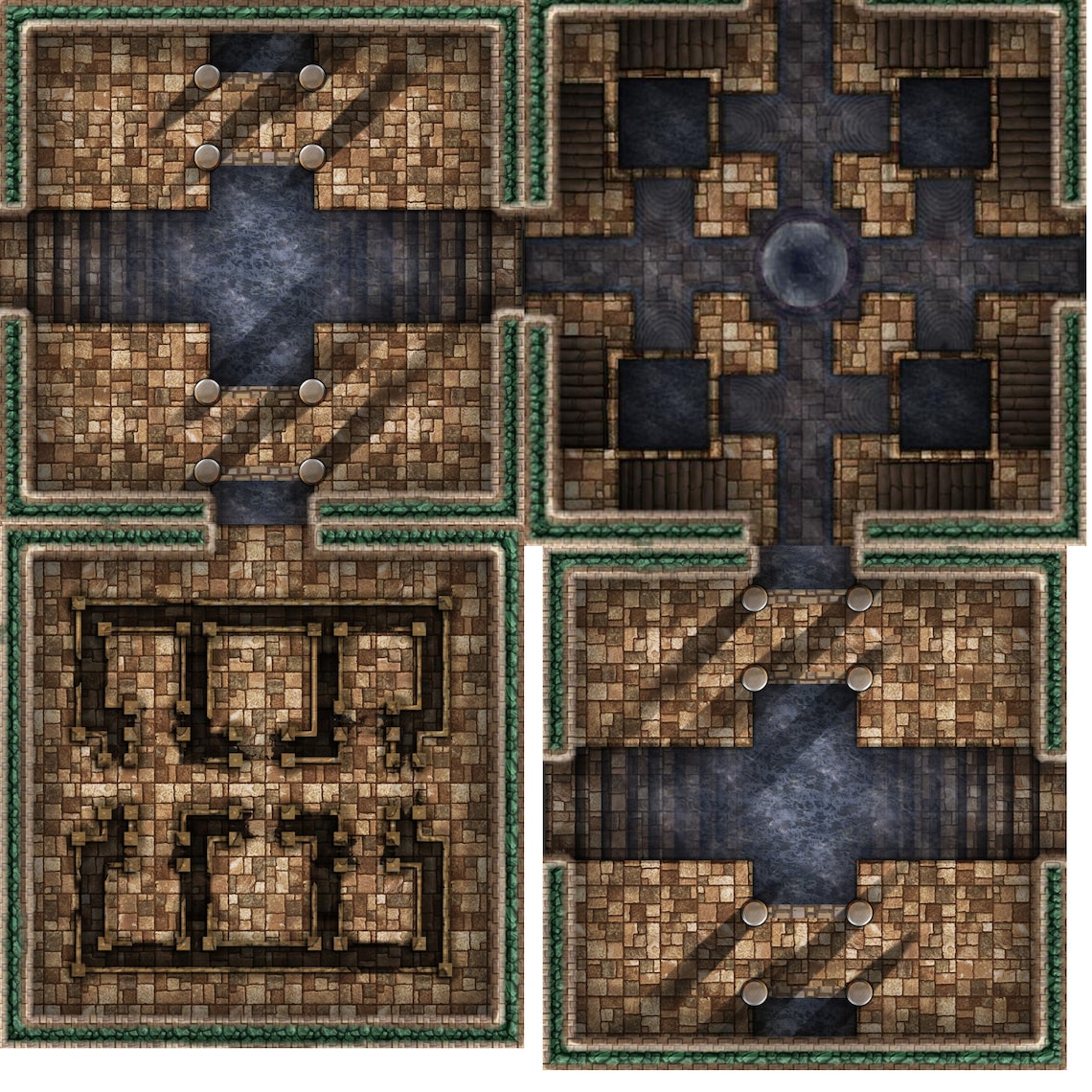 50 Different Gridless Modular Map Dungeon Bundle for Digital Pen and ...