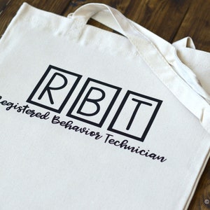 RBT Tote Bag // Registered Behavior Technician Tote // ABA Therapist ...