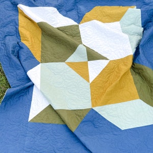 Finished & Ready to Ship Handmade Modern Queen Size Quilt // Handmade ...