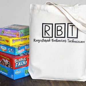 RBT Tote Bag // Registered Behavior Technician Tote // ABA Therapist ...