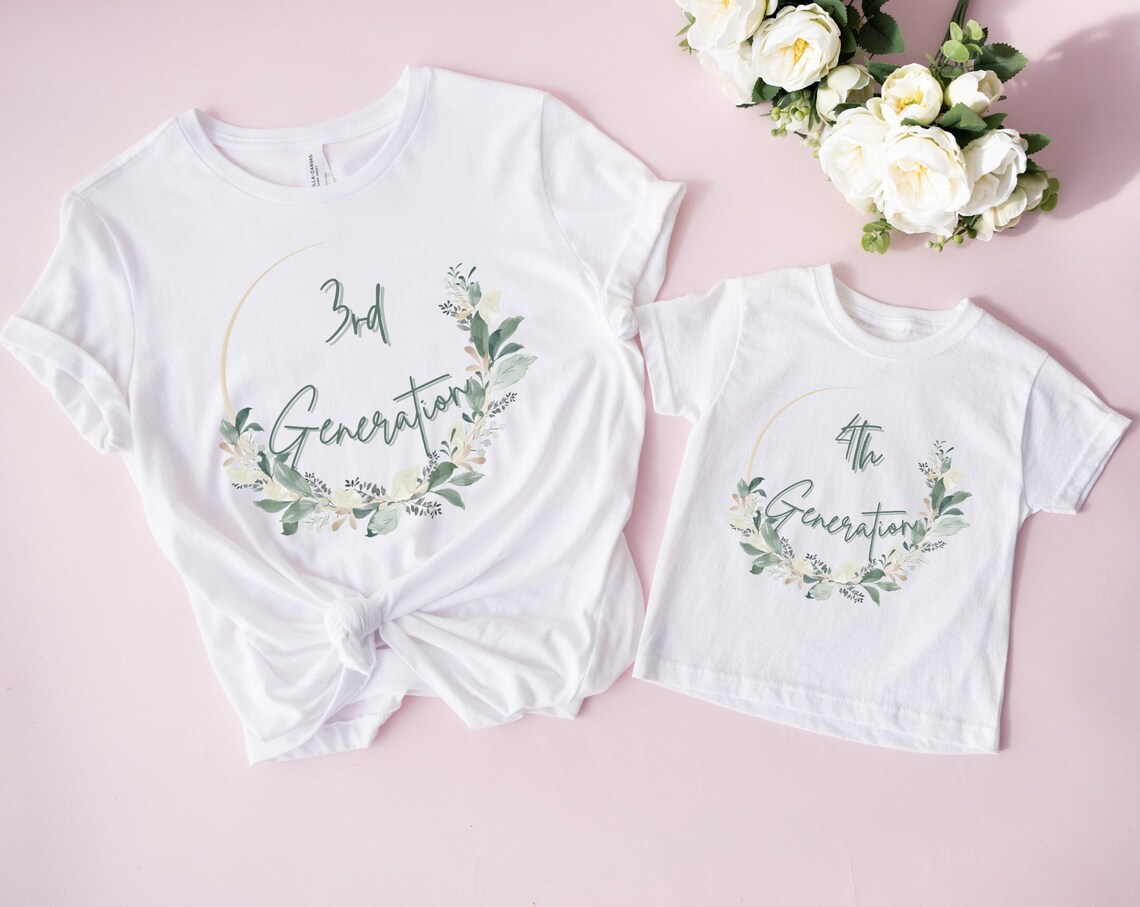 Generation T-shirt for Pictures, Family Generational Shirts, Mother's ...