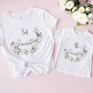 Generation T-shirt for Pictures, Family Generational Shirts, Mother's ...
