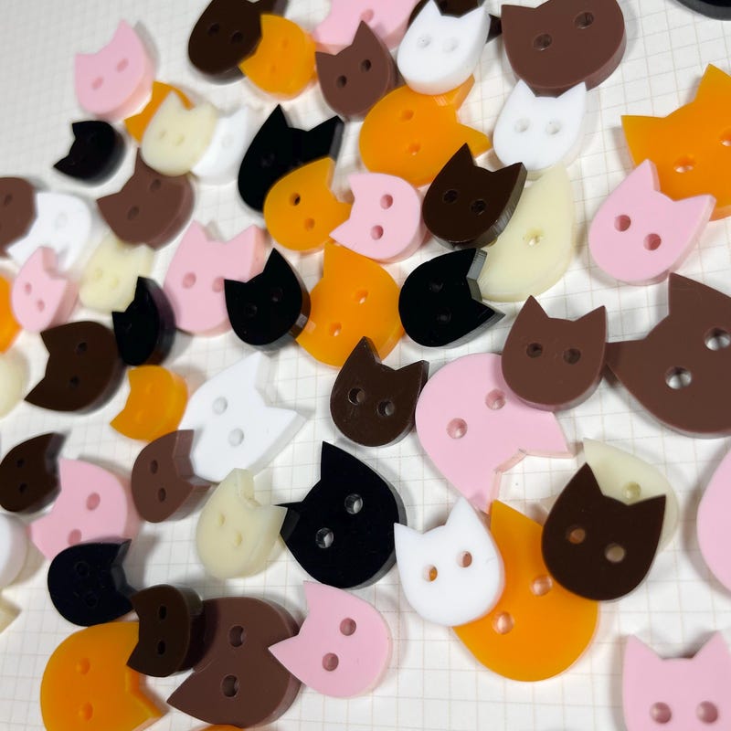 Cat Buttons - Etsy