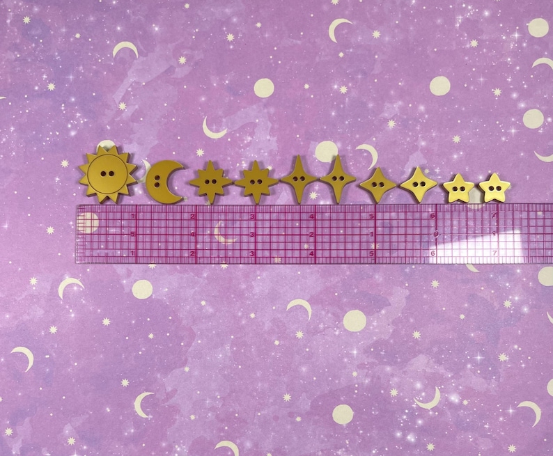 Deluxe Celestial Button Set - Etsy