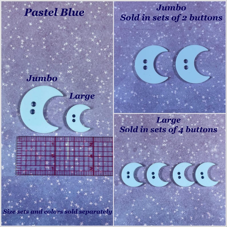 Moon Buttons - Etsy