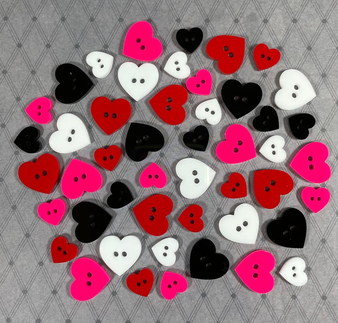 Heart Buttons - Etsy