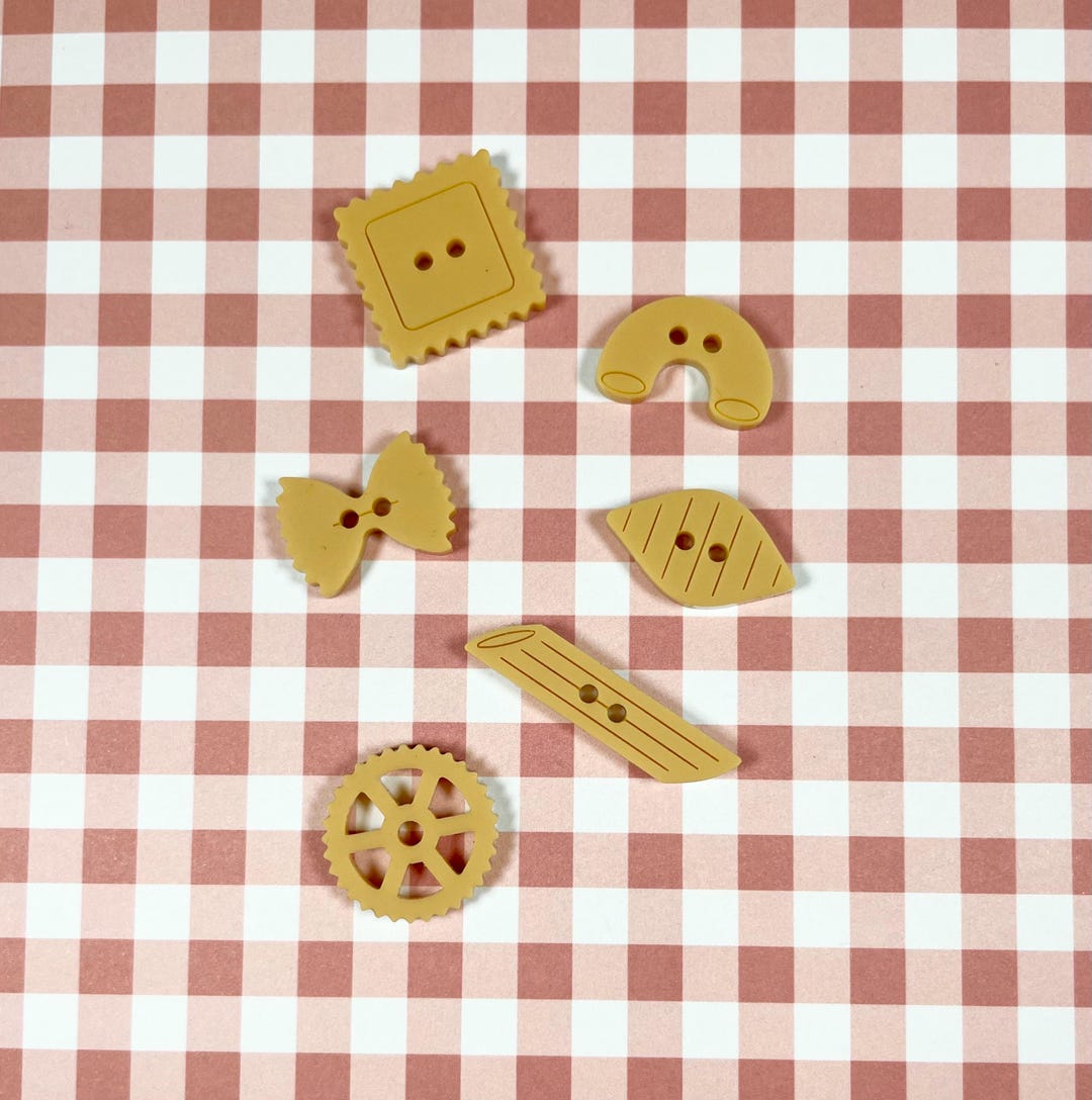 Pasta Button Set - Etsy