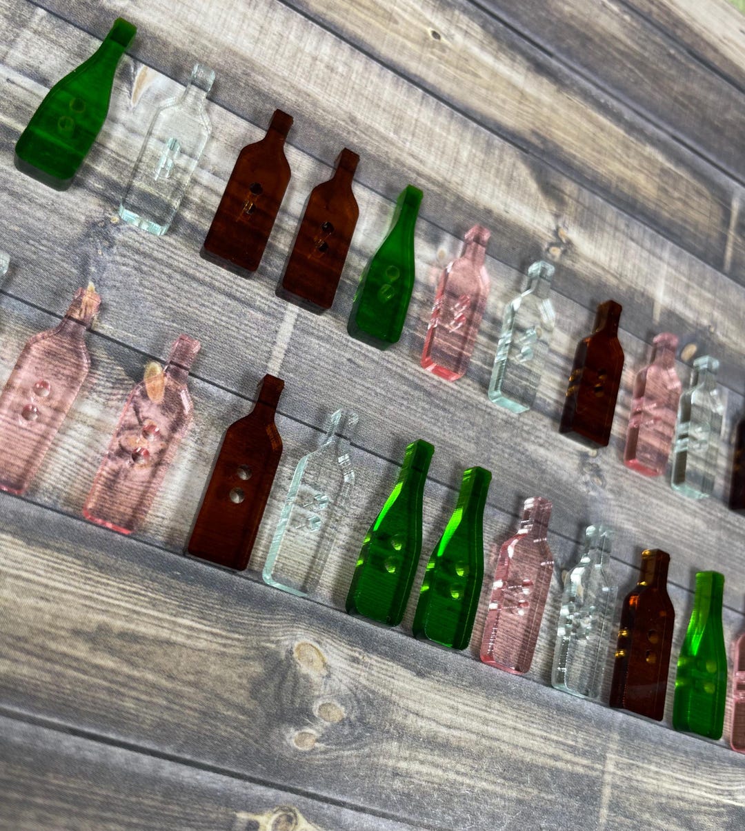 Wine Bottle Buttons - Etsy