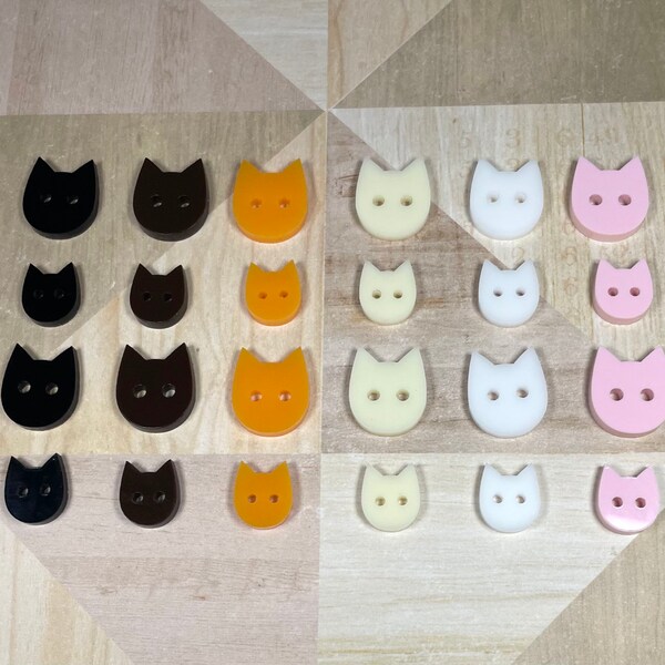 Cat Buttons - Etsy