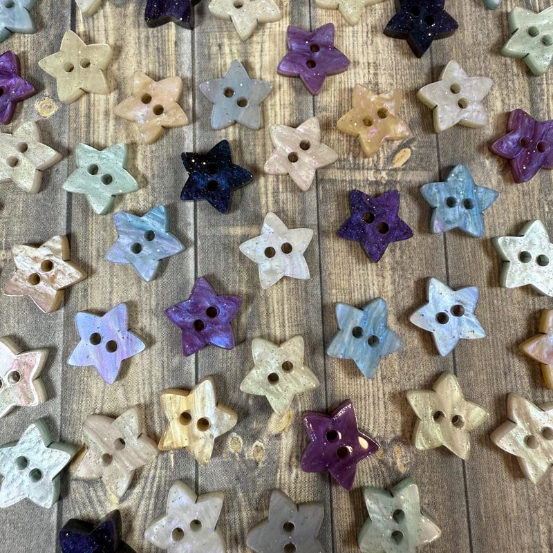 Star Shaped Buttons - Etsy