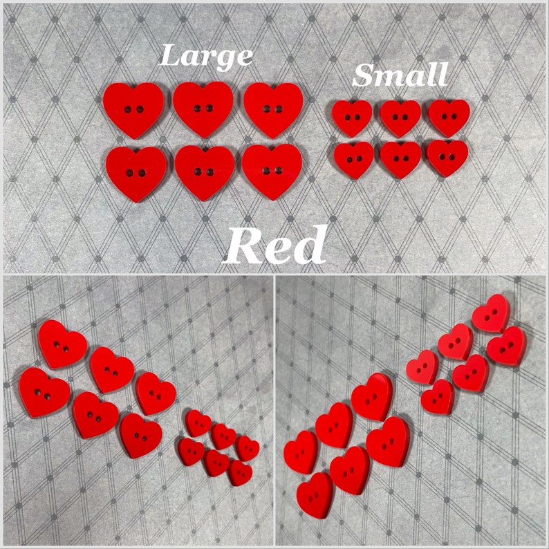 Heart Buttons - Etsy