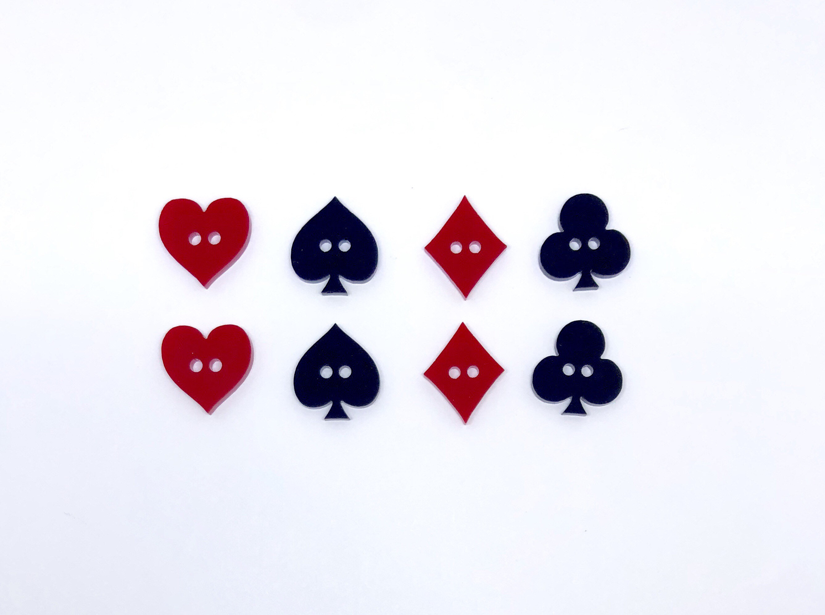 Card Pips Button Set - Etsy