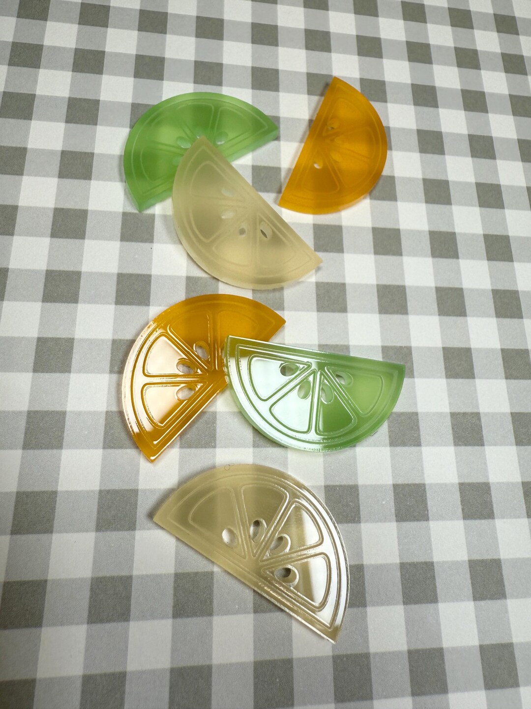 Large Citrus Slice Buttons - Etsy