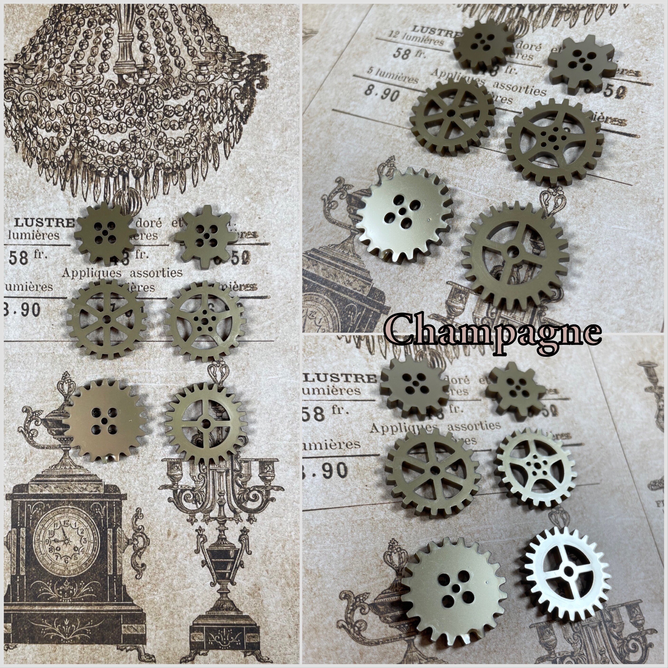 Cog Button Set - Etsy