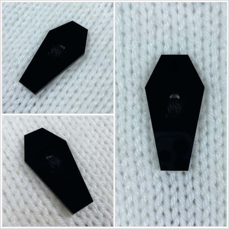 Extra Large Coffin Button - Etsy