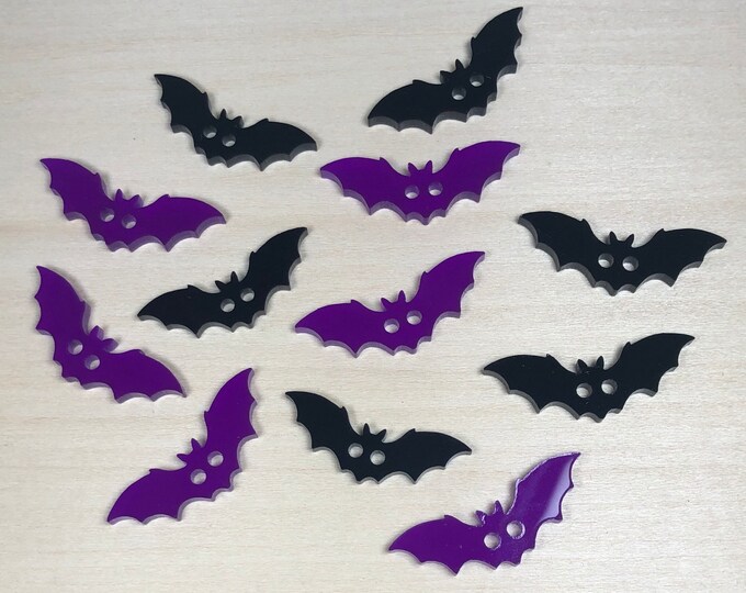 Bat Buttons - Etsy
