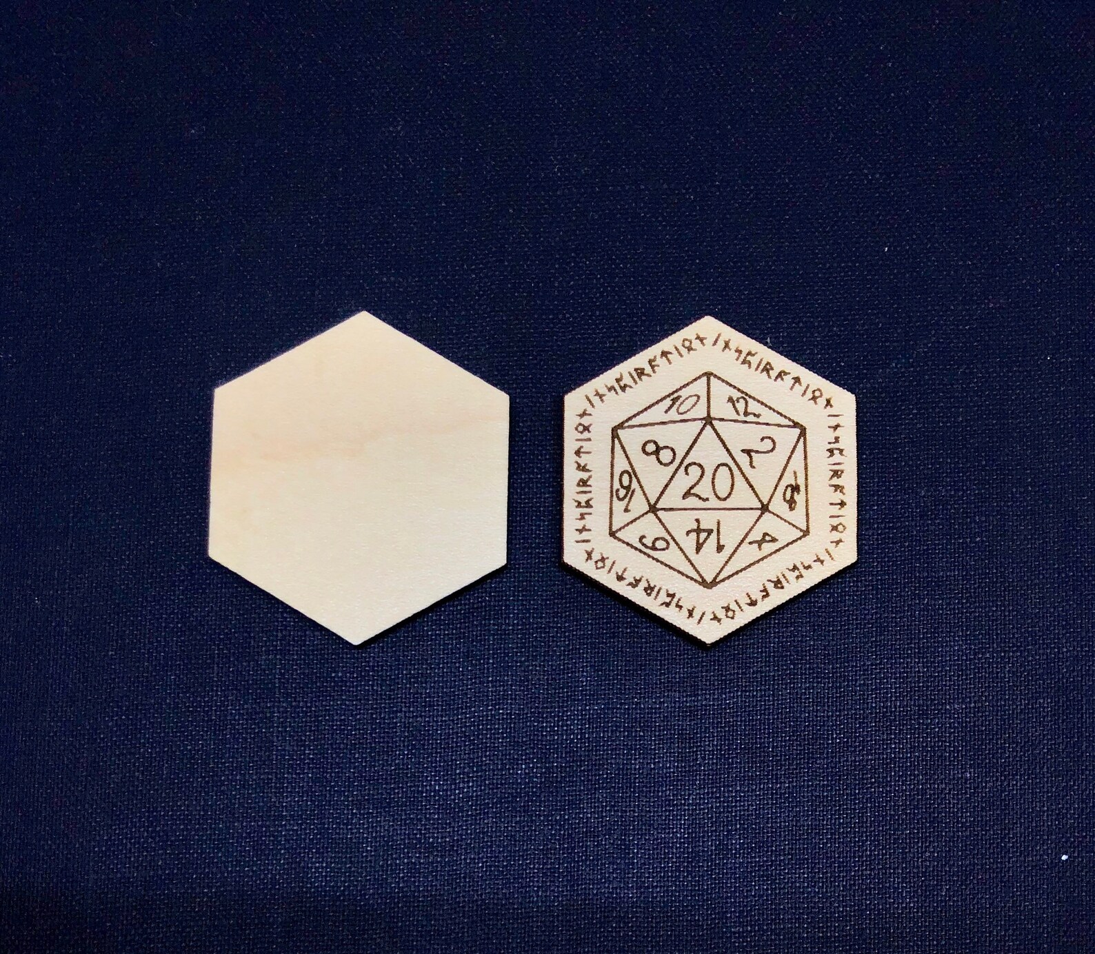 Hexagon D20 Inspiration Coins - Etsy