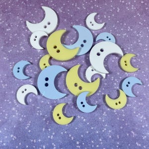 Moon Buttons - Etsy
